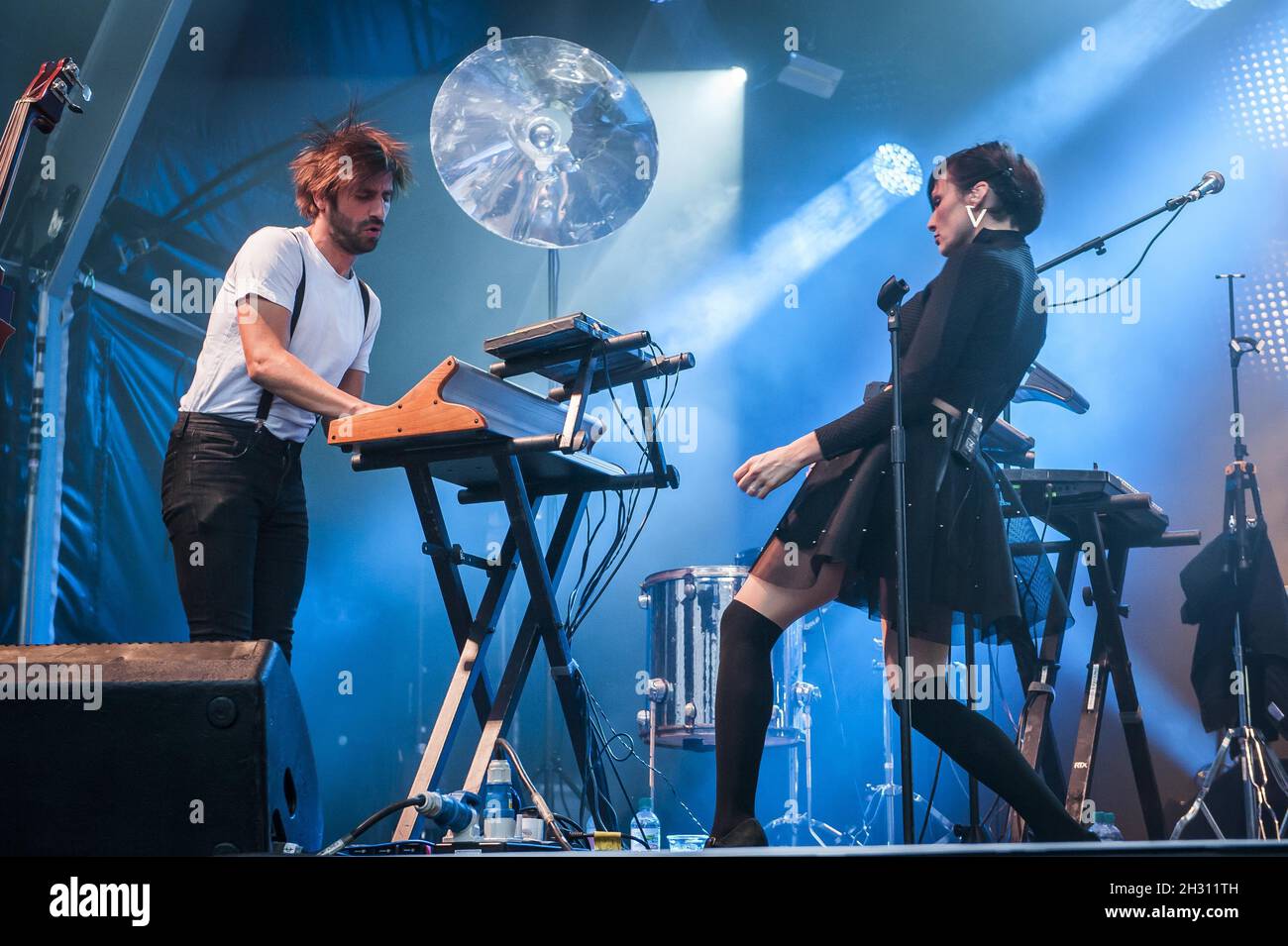 Caravan Palace perform live on stage as part of the Summer Series at ...