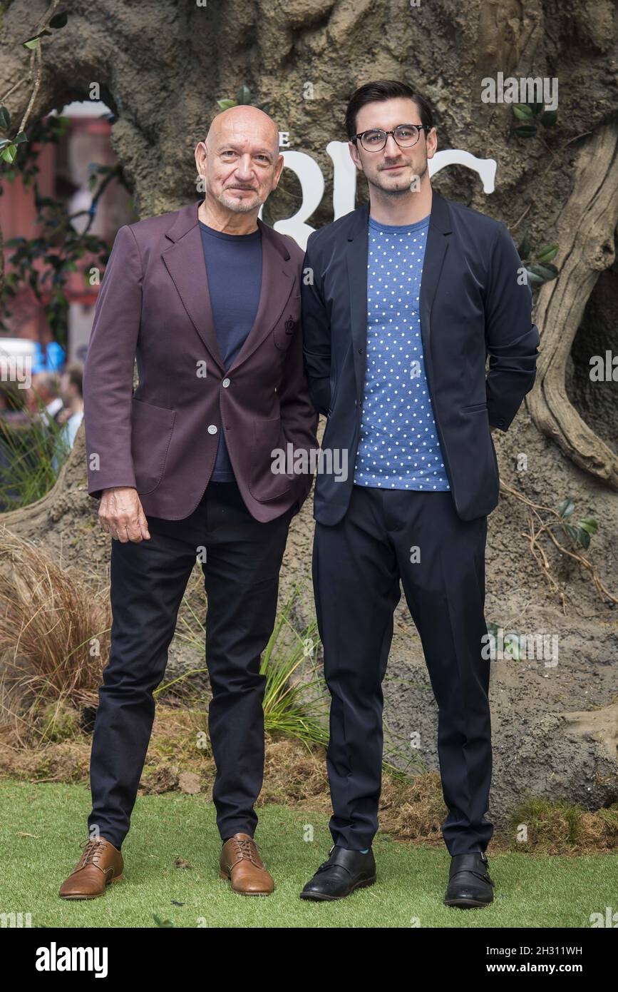 Sir Ben Kingsley and son attend The BFG UK premiere in Leicester Square ...