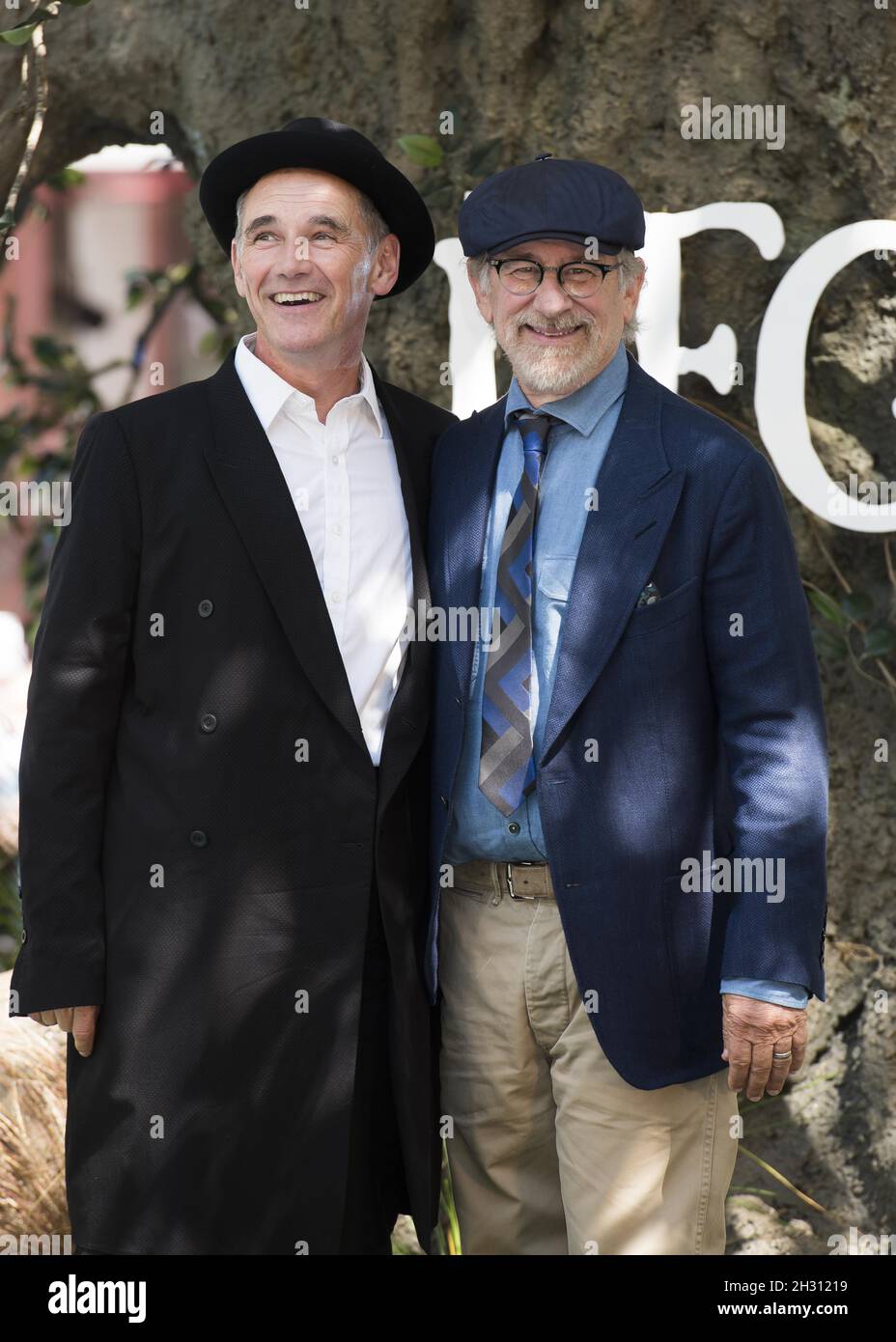 Mark Rylance and Steven Spielberg attend The BFG UK premiere in ...