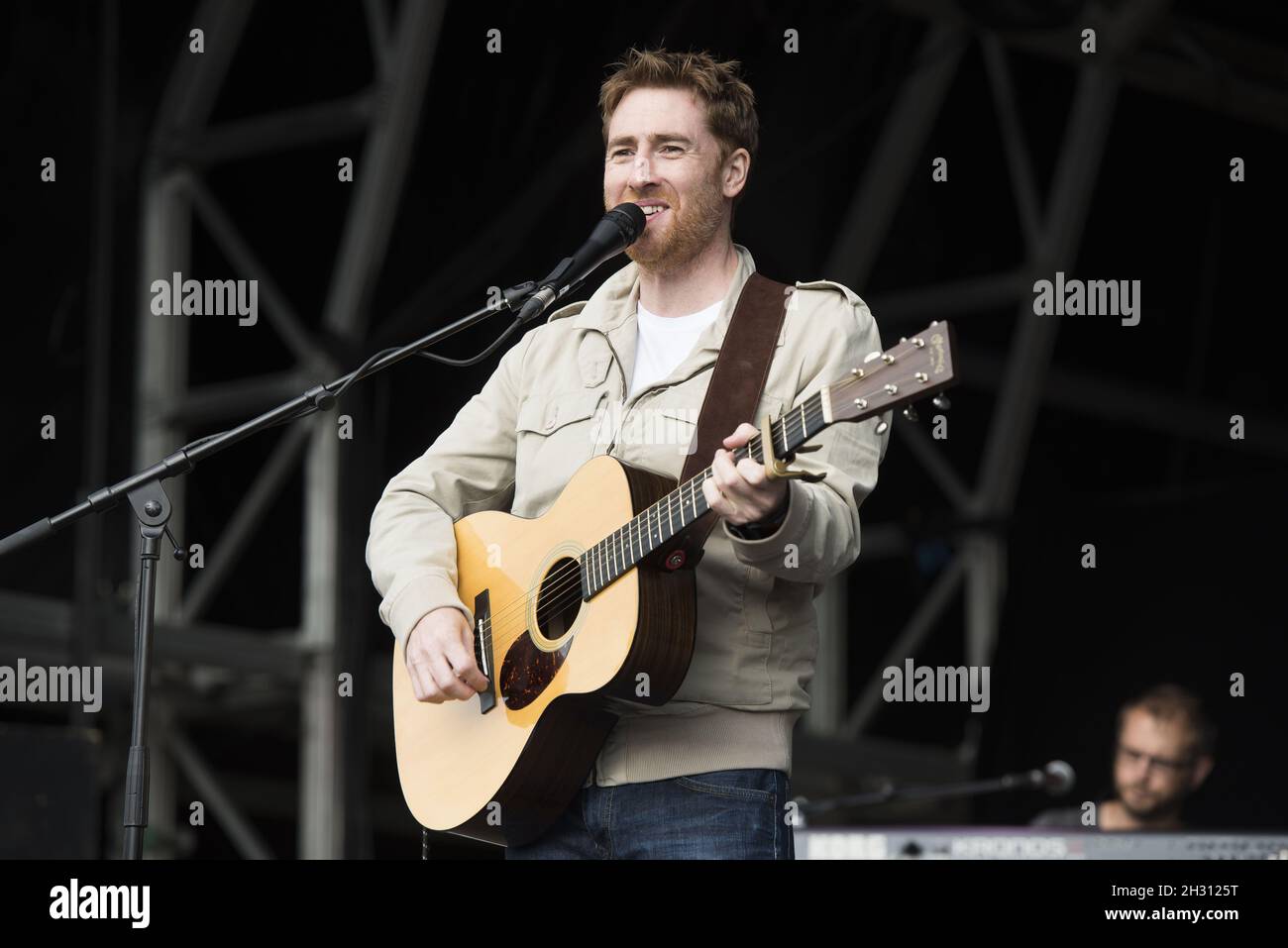 Jamie Lawson performs live on stage at Camp Besitval 2016, Lulworth ...