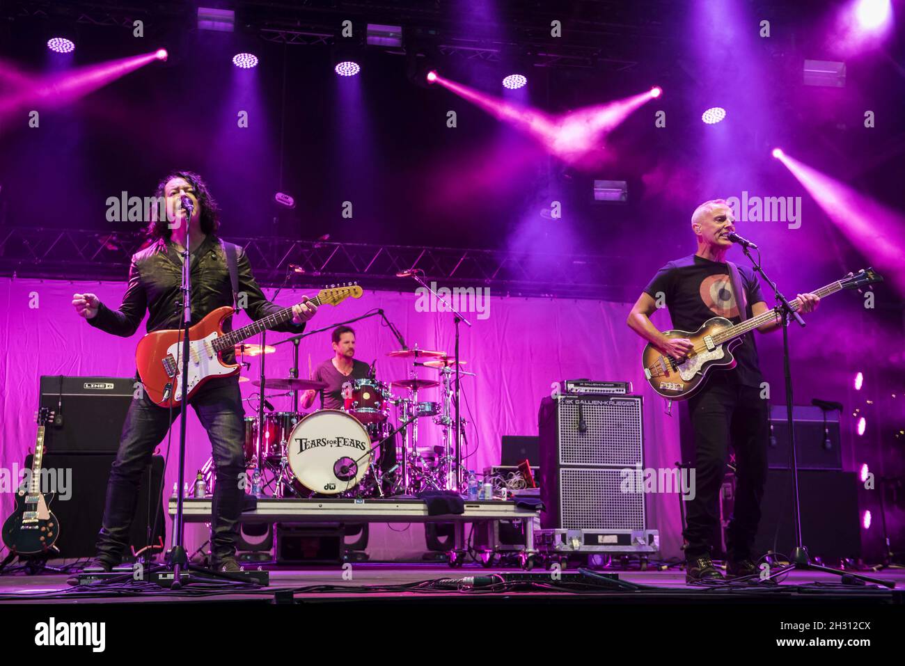 Tears for Fears perform live on stage at Camp Besitval 2016, Lulworth ...