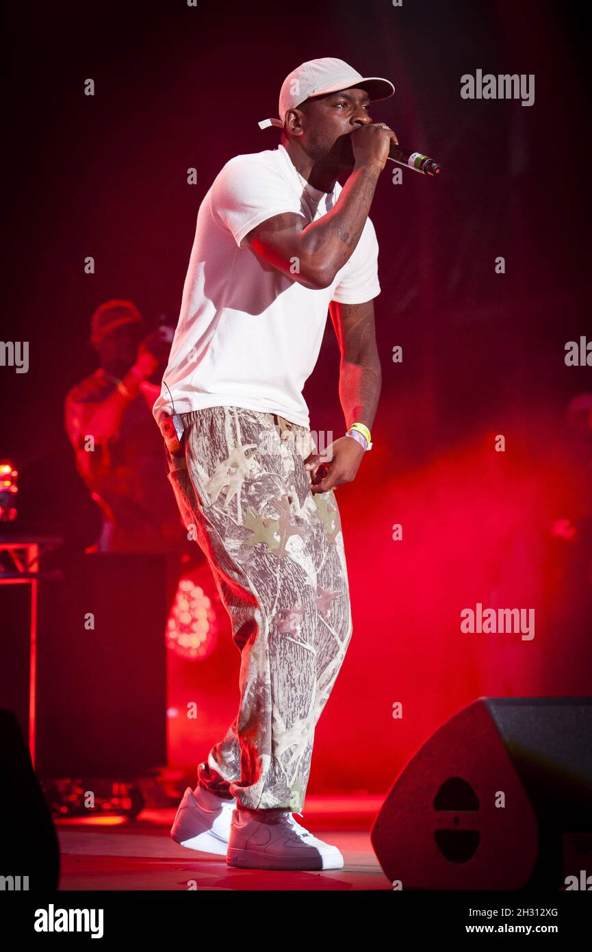 Skepta performs live on stage on day 2 of Bestival 2016, Robin Hill ...
