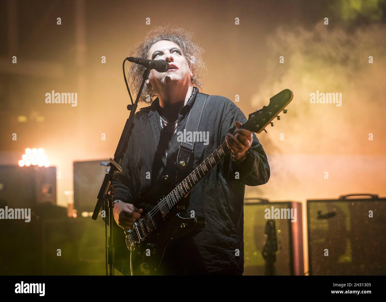 Rob Smith of The Cure performs live on day 3 of Bestival 2016, Robin ...