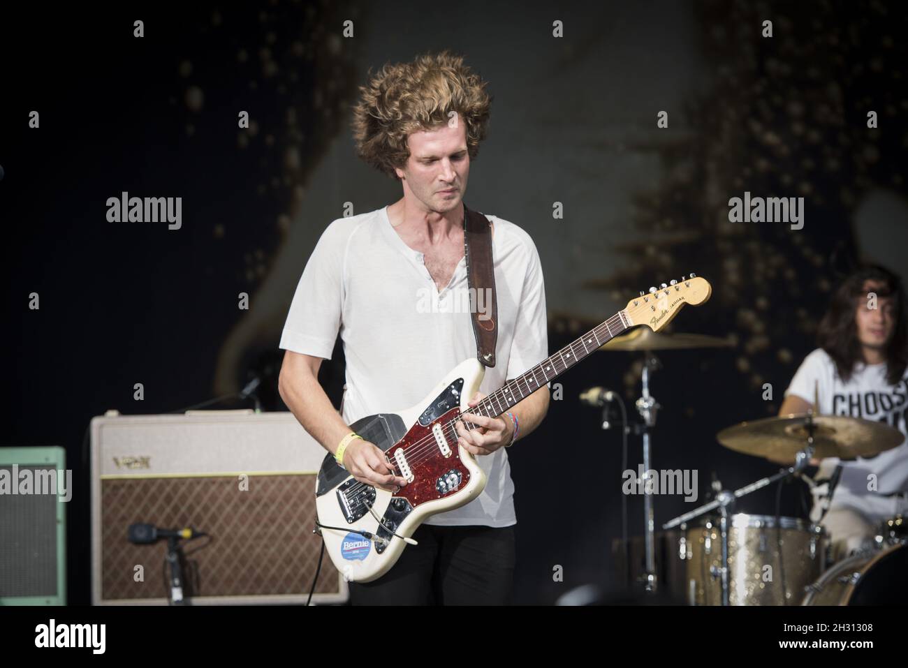 Joff Oddie of Wolf Alice performs live on day 3 of Bestival 2016, Robin ...