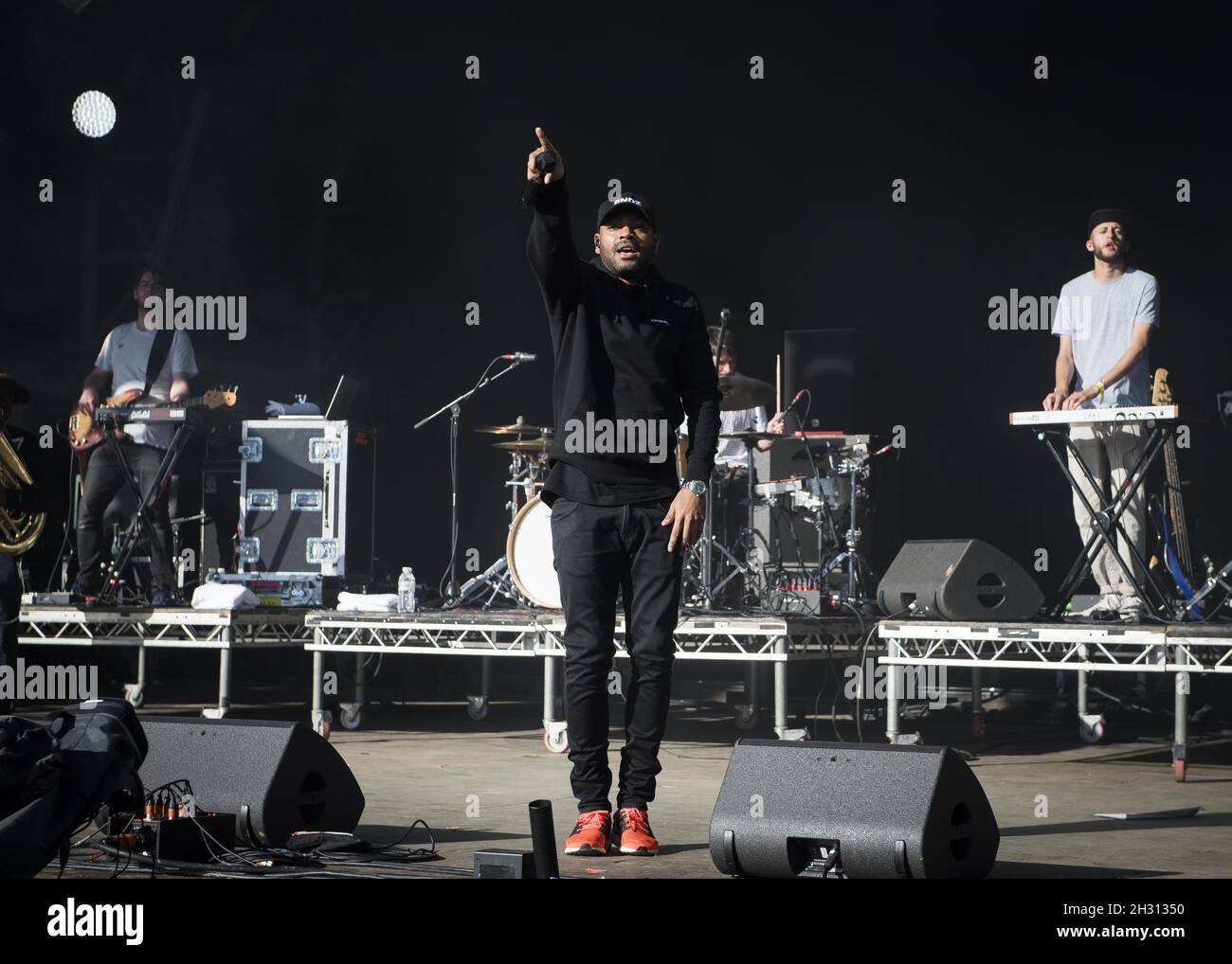 Kano performs live on stage on day 4 of Bestival 2016, Robin Hill ...