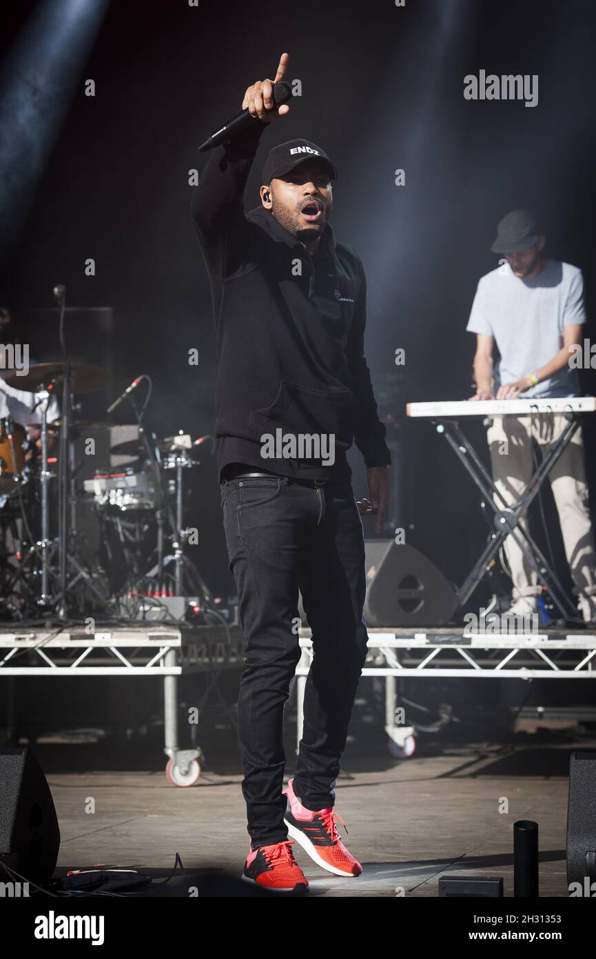 Kano performs live on stage on day 4 of Bestival 2016, Robin Hill ...
