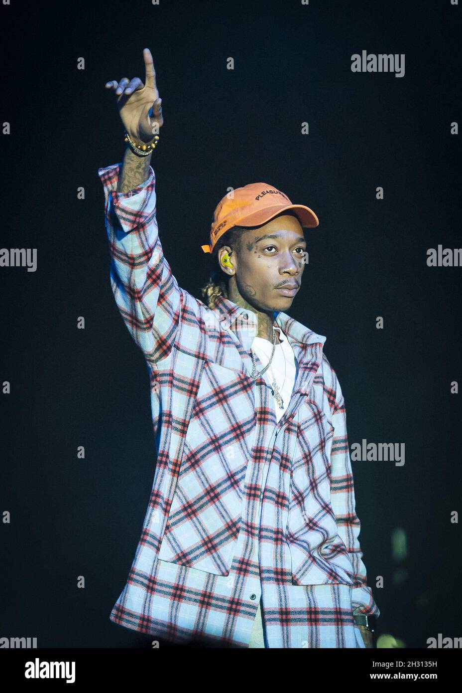 Wiz Khalifa performs live on stage on day 4 of Bestival 2016, Robin ...