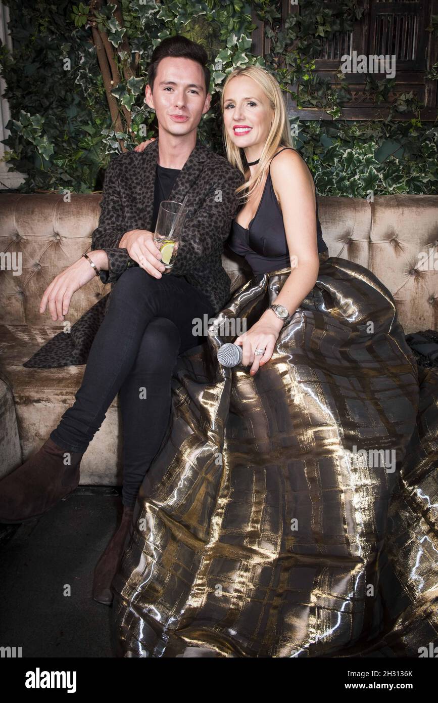 Naomi Isted and Lorcan London attend the Kolchagov Barba London Fashion ...