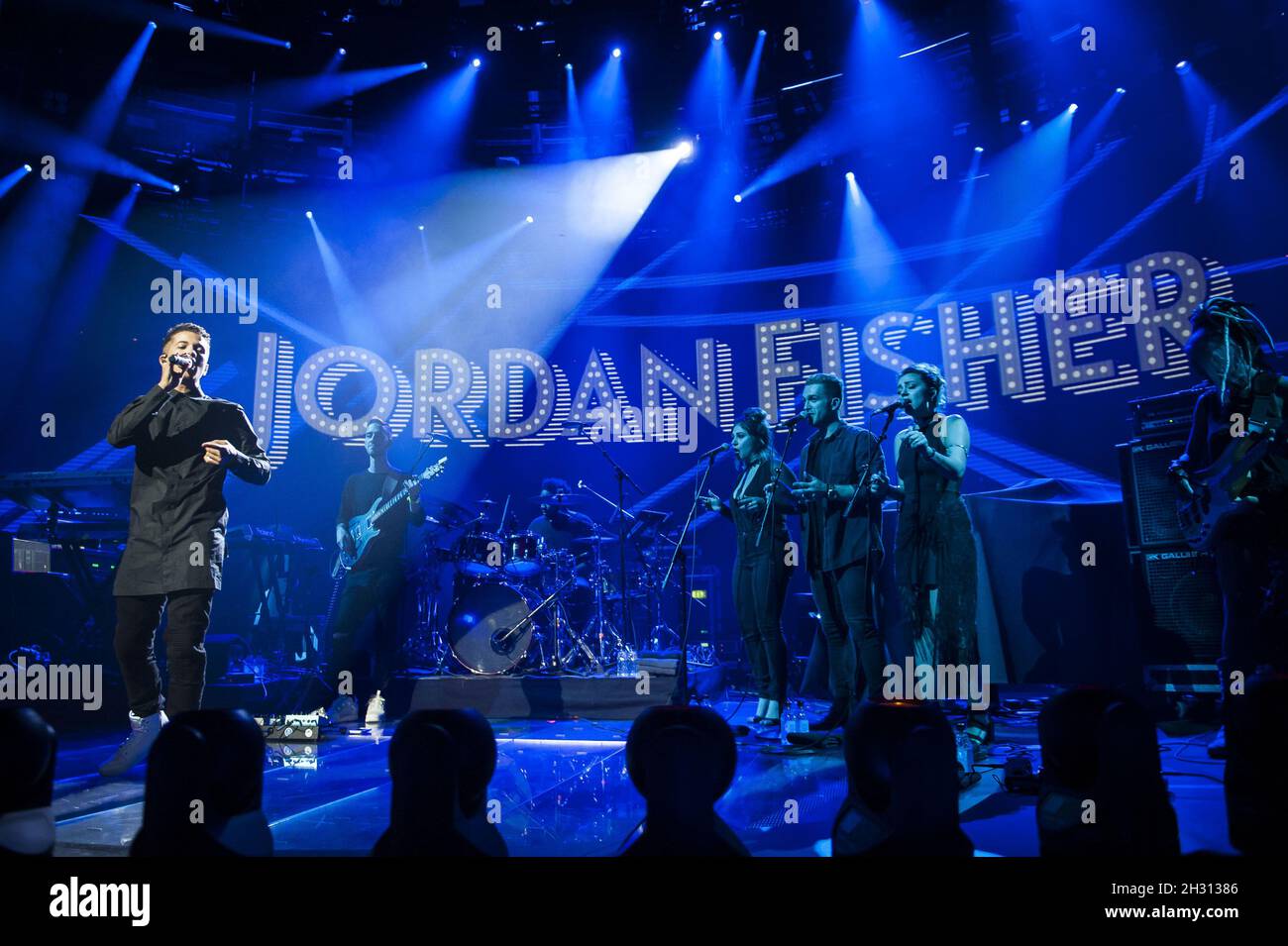 Jordan Fisher performs live on stage as part of the Apple Music ...