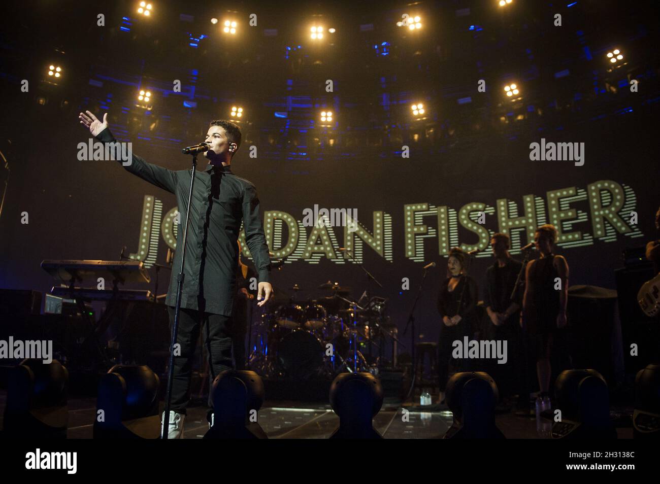 Jordan Fisher performs live on stage as part of the Apple Music ...