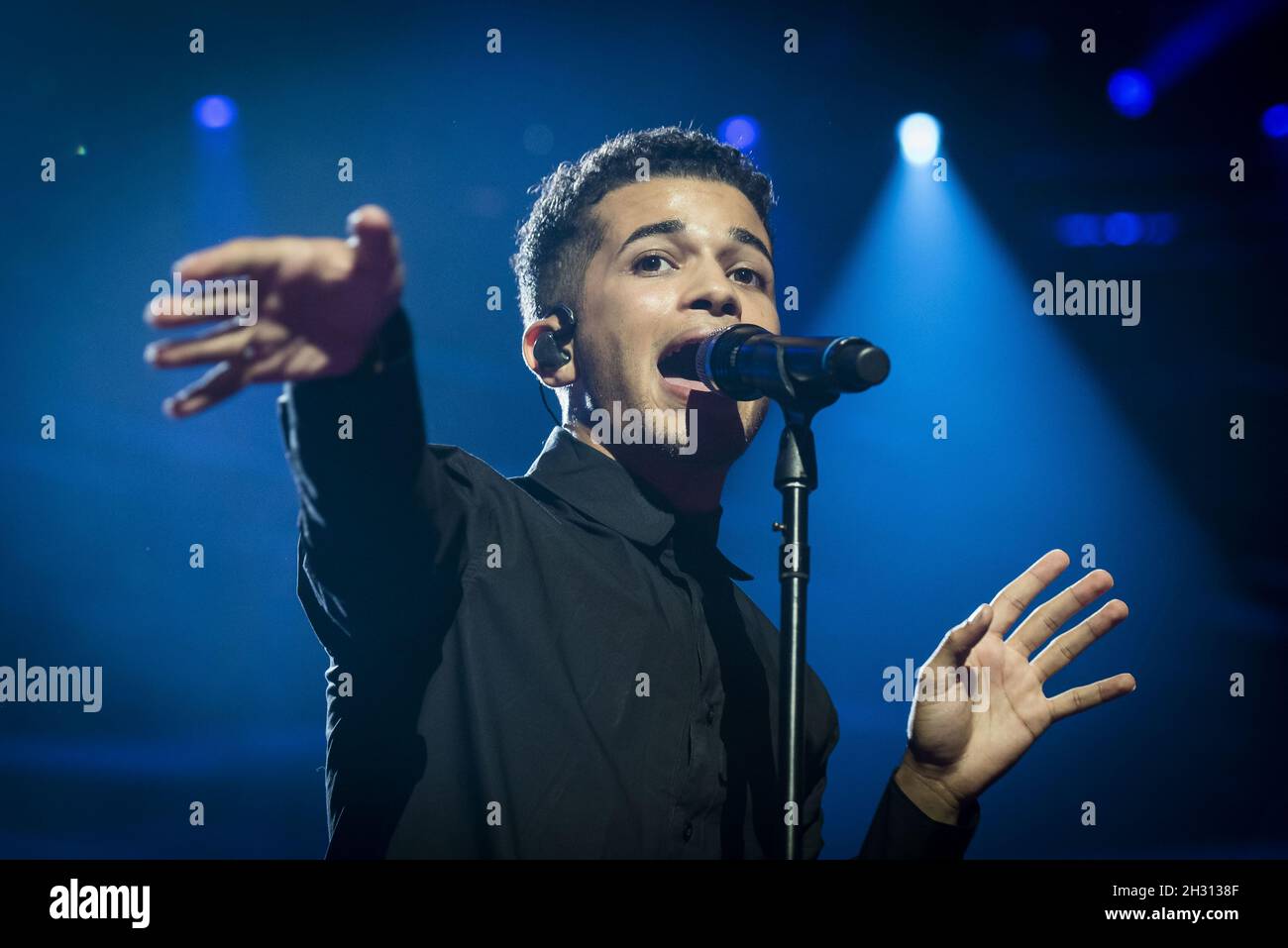 Jordan Fisher performs live on stage as part of the Apple Music ...