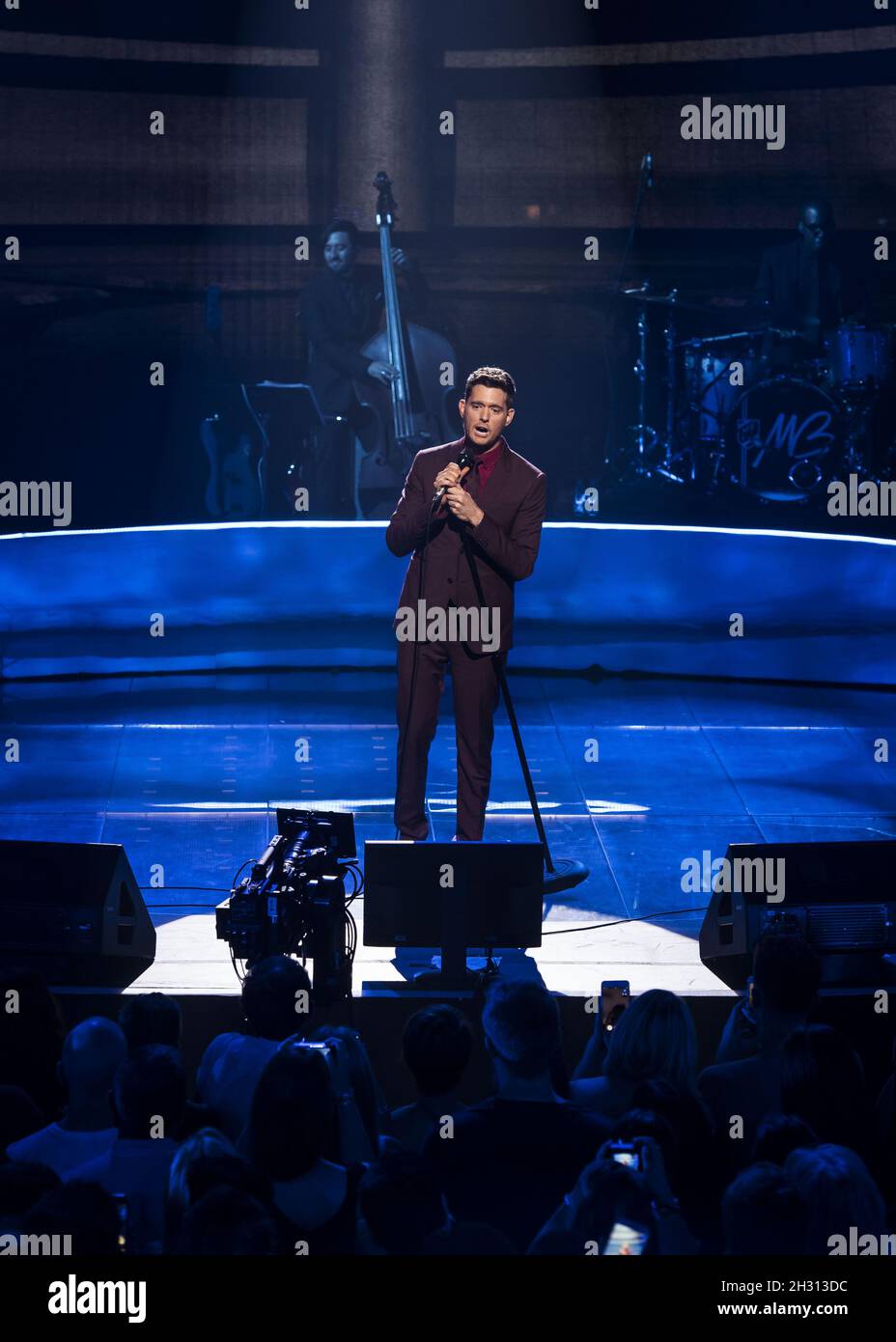 Michael Buble performs live on stage as part of the Apple Music ...