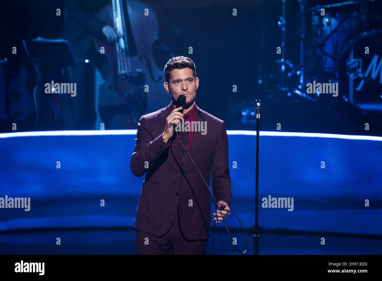 Michael Buble performs live on stage as part of the Apple Music ...