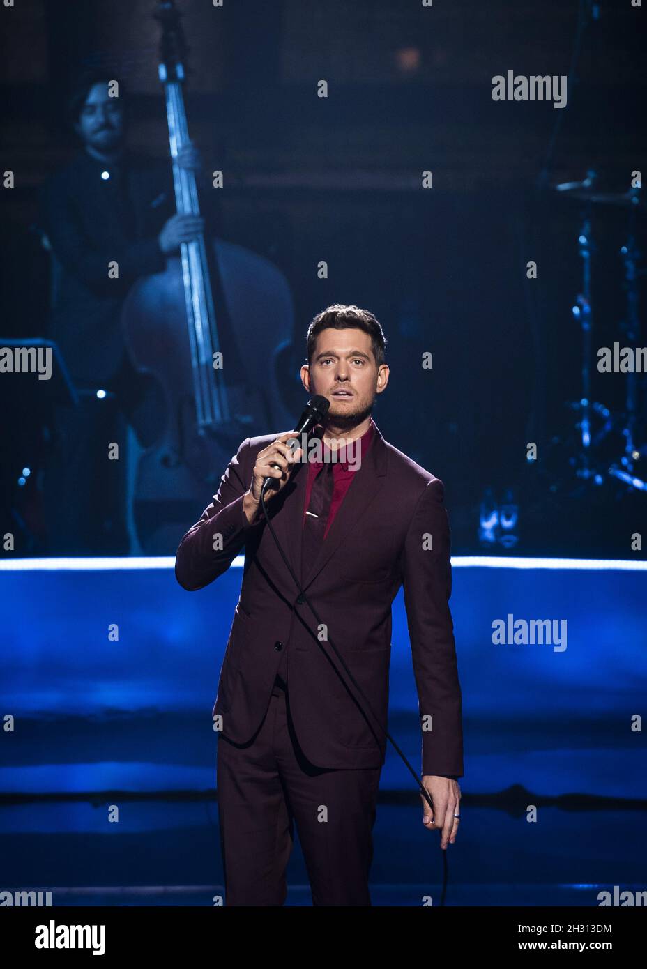 Michael Buble performs live on stage as part of the Apple Music ...