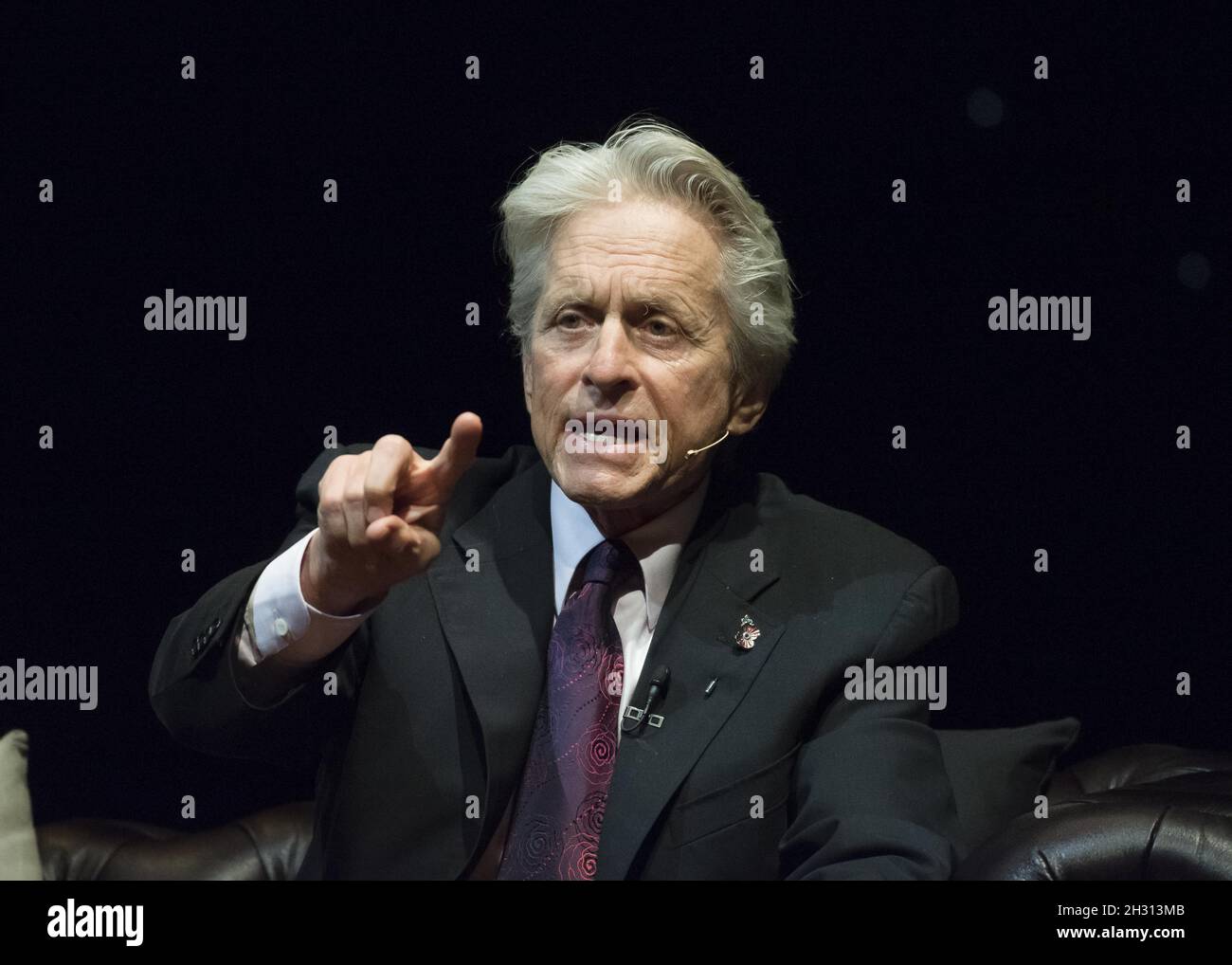 Michael Douglas on stage during 'An Evening With Michael Douglas' at ...