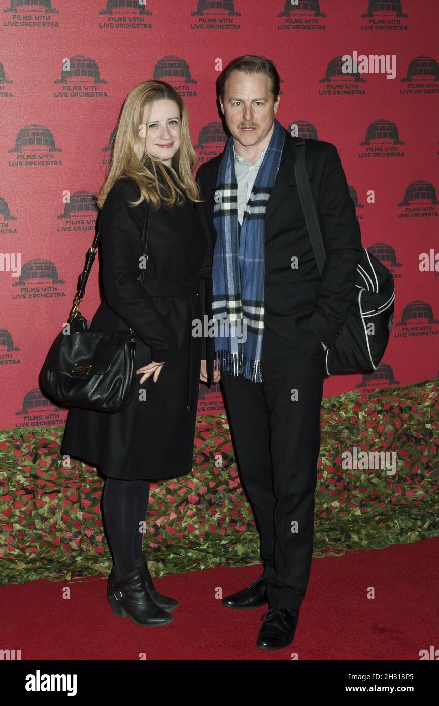 Samuel West and parner Laura Wade attend Jurassic Park Live, at the ...