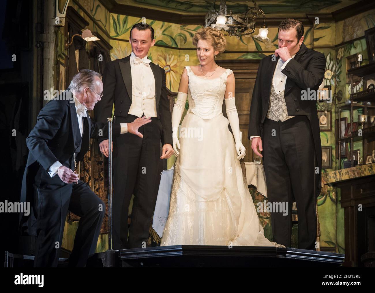Clive Francis (Mr Birling), Hamish Riddle (Eric Birling), Carmela ...