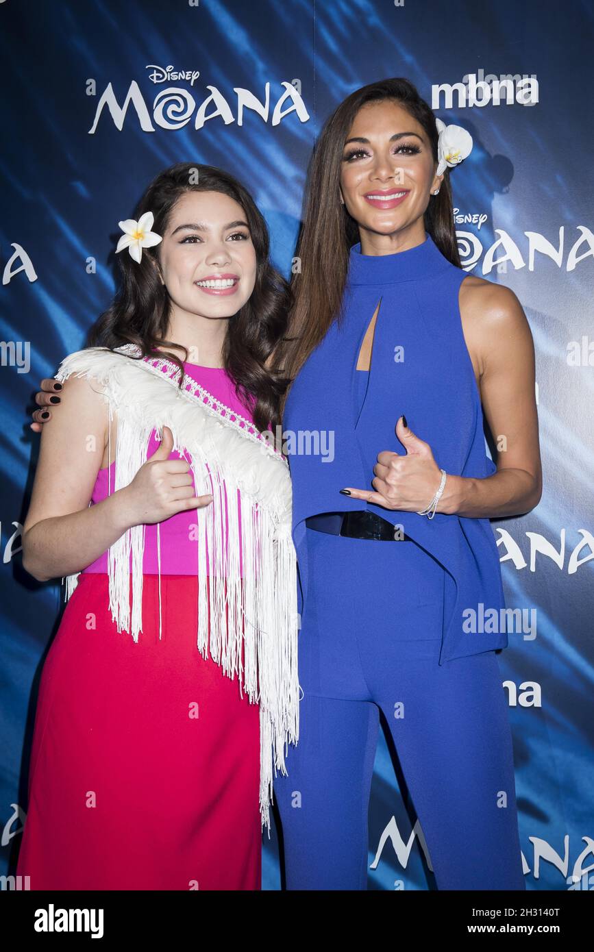 Auli'i Cravalho and Nicole Scherzinger attends the MOANA Gala screening ...