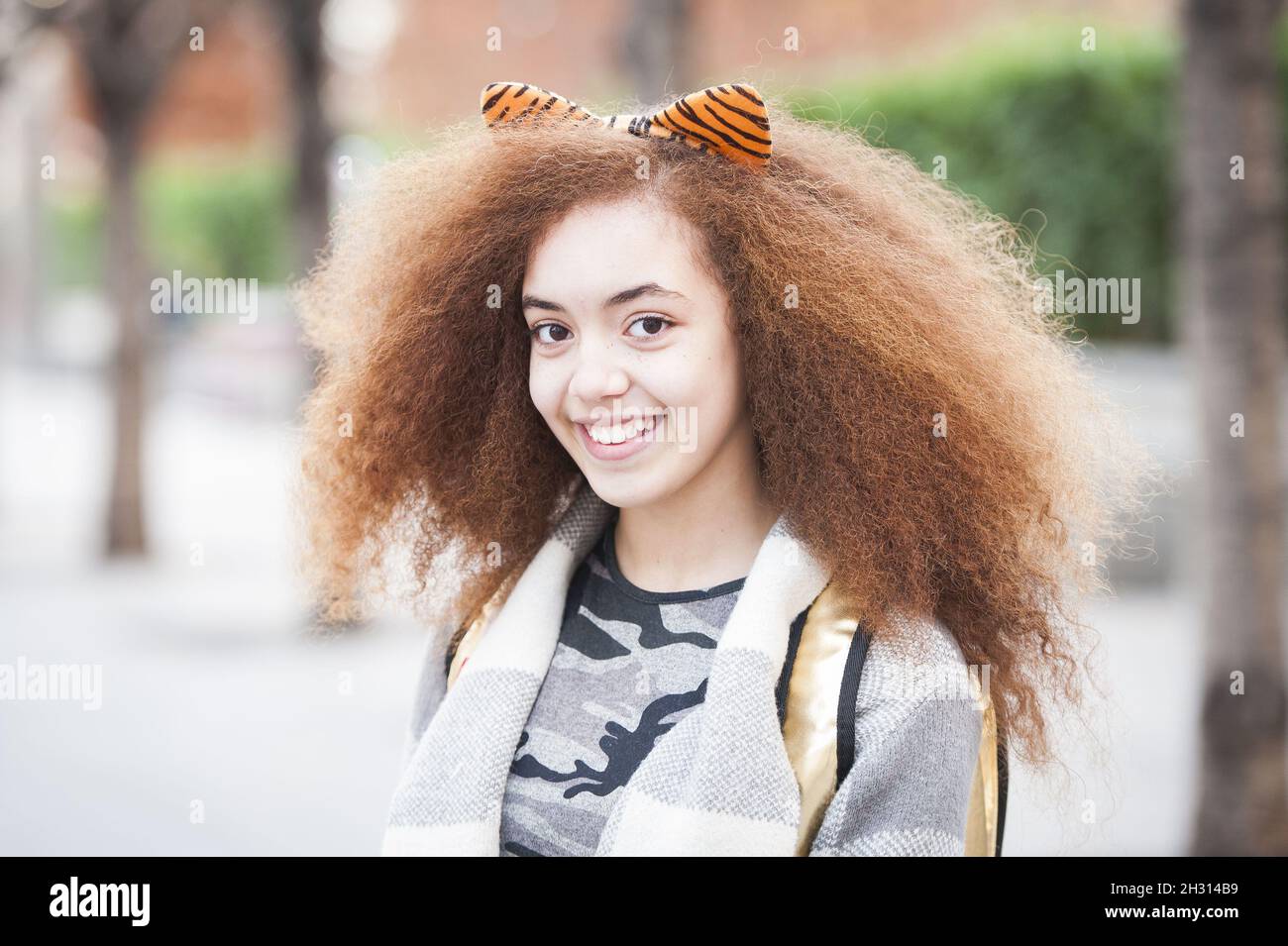 Amazing Arabella portrait on the Southbank, London Stock Photo - Alamy
