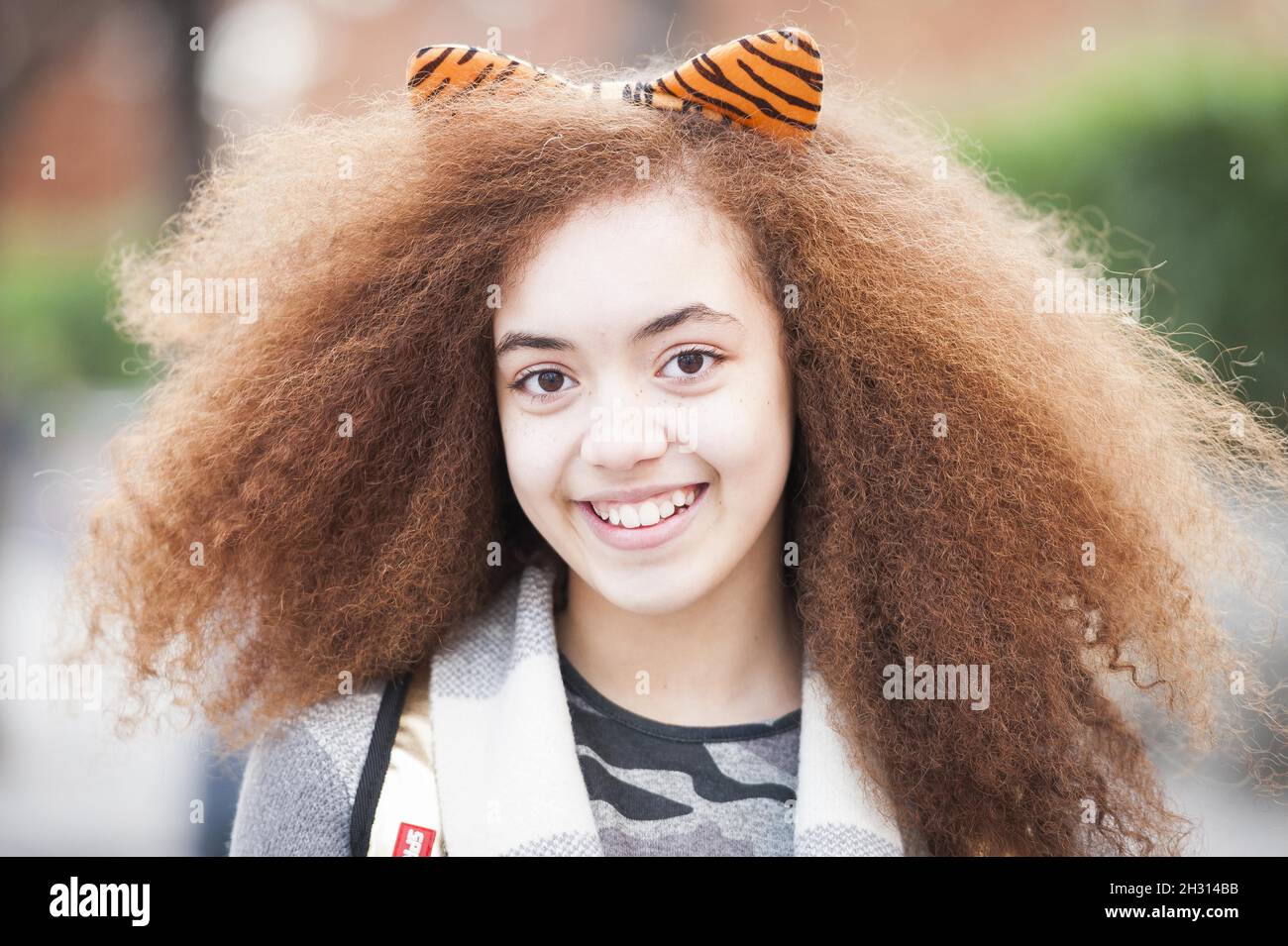 Amazing Arabella portrait on the Southbank, London Stock Photo - Alamy