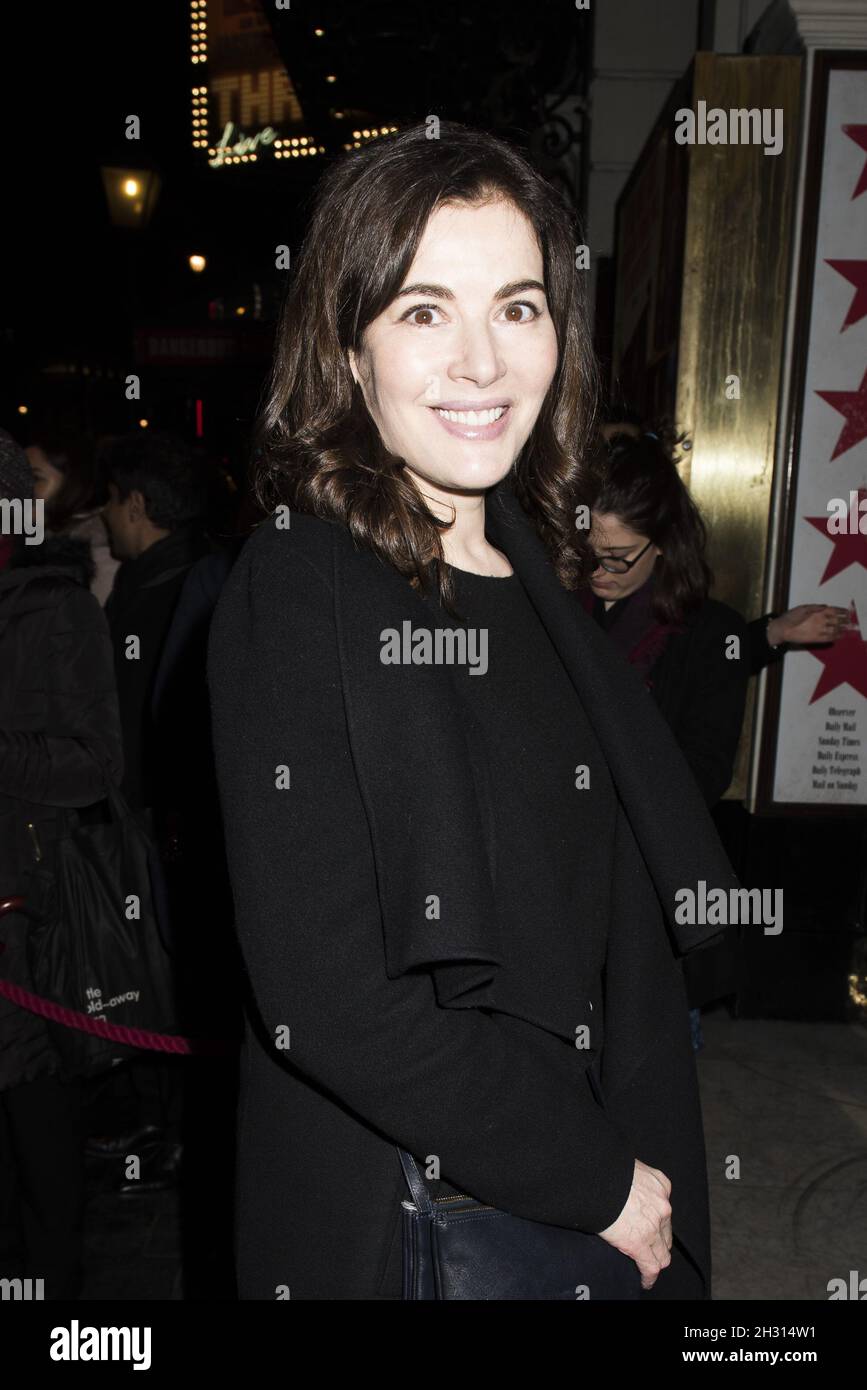 Nigella Lawson attends the Travesties press night at the Apollo Theatre ...