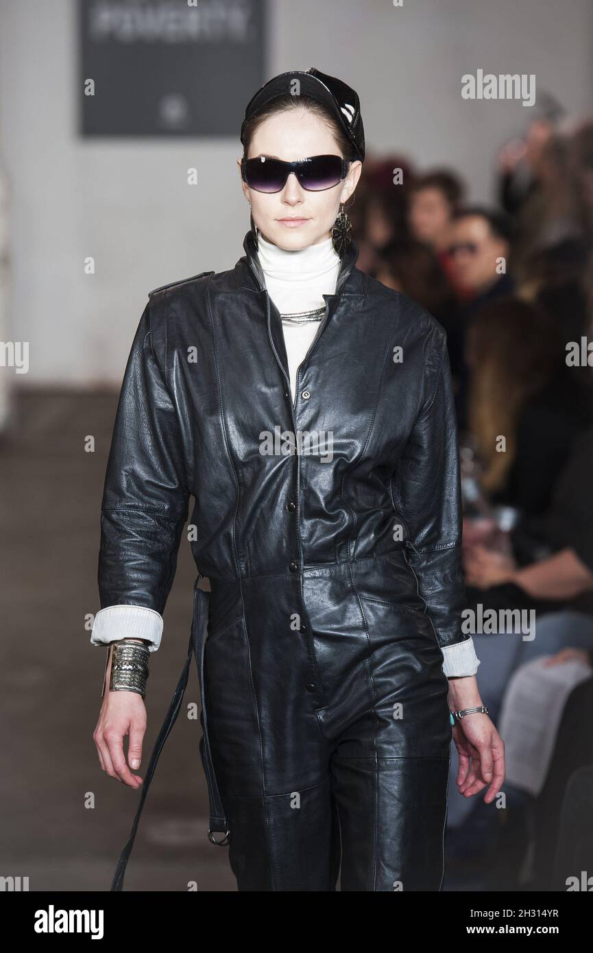 A Model walks the catwalk at Oxfam's Fashion Fighting Poverty catwalk ...