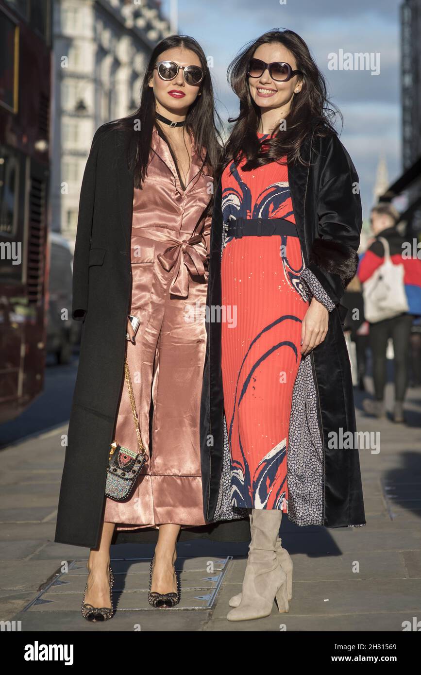 Boba K and Victoria El Khoury during London Fashion Week Autumn/Winter ...