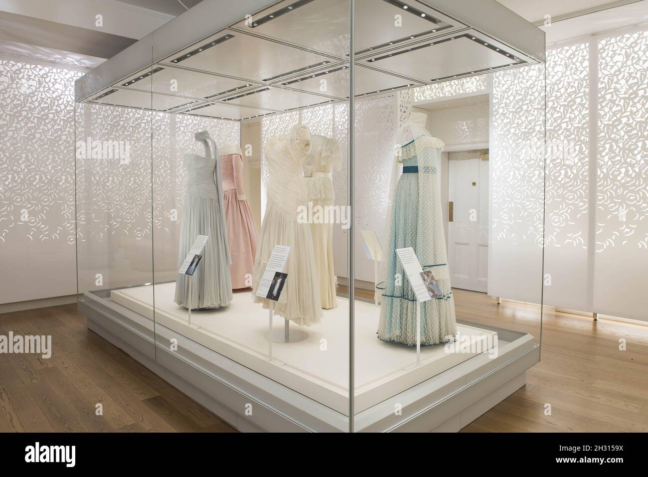 General view of dresses on display at the Diana: Her Fashion Story ...