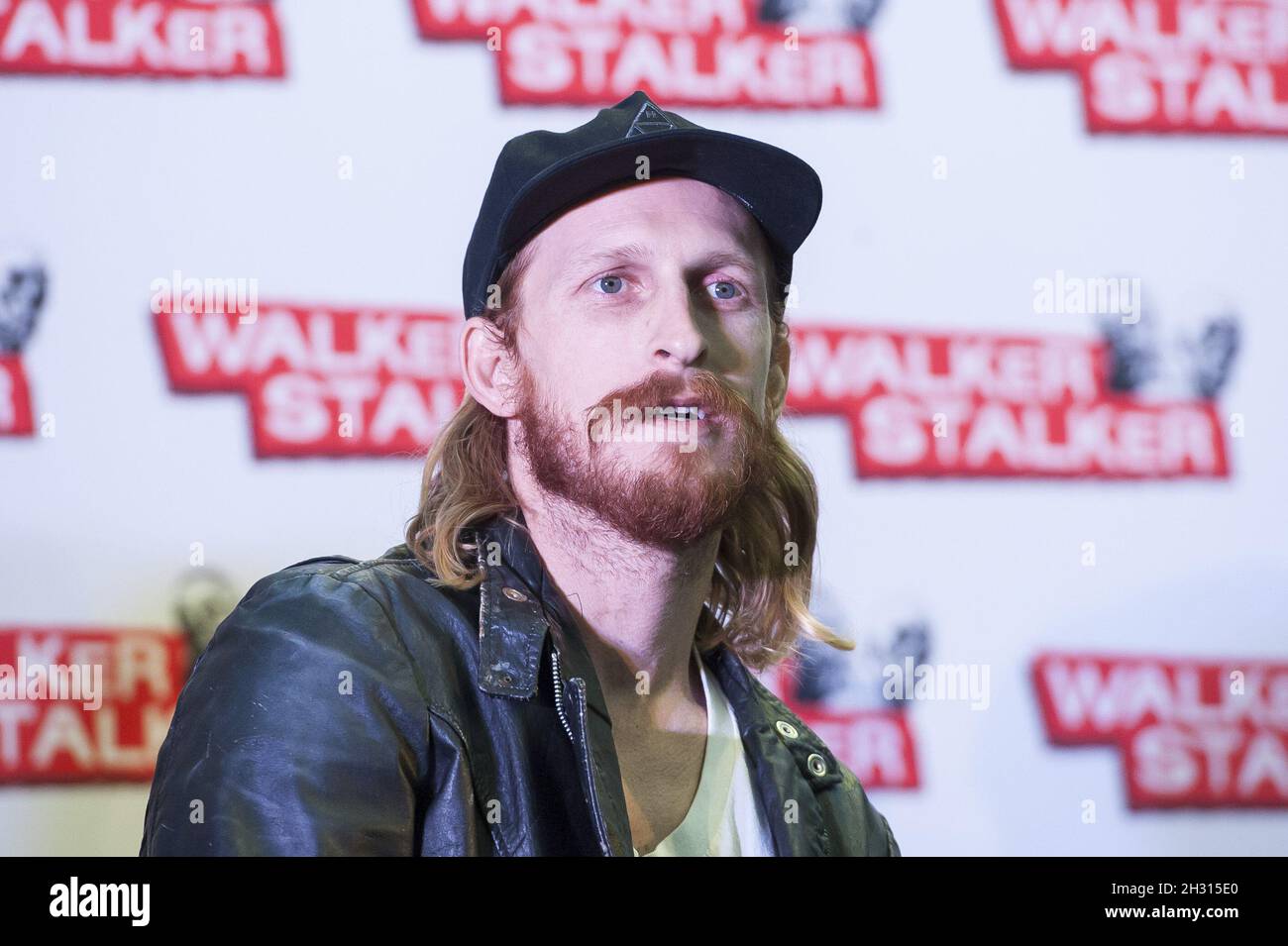 Austin Amelio on stage during the UK Walker Stalker Con at Olympia ...