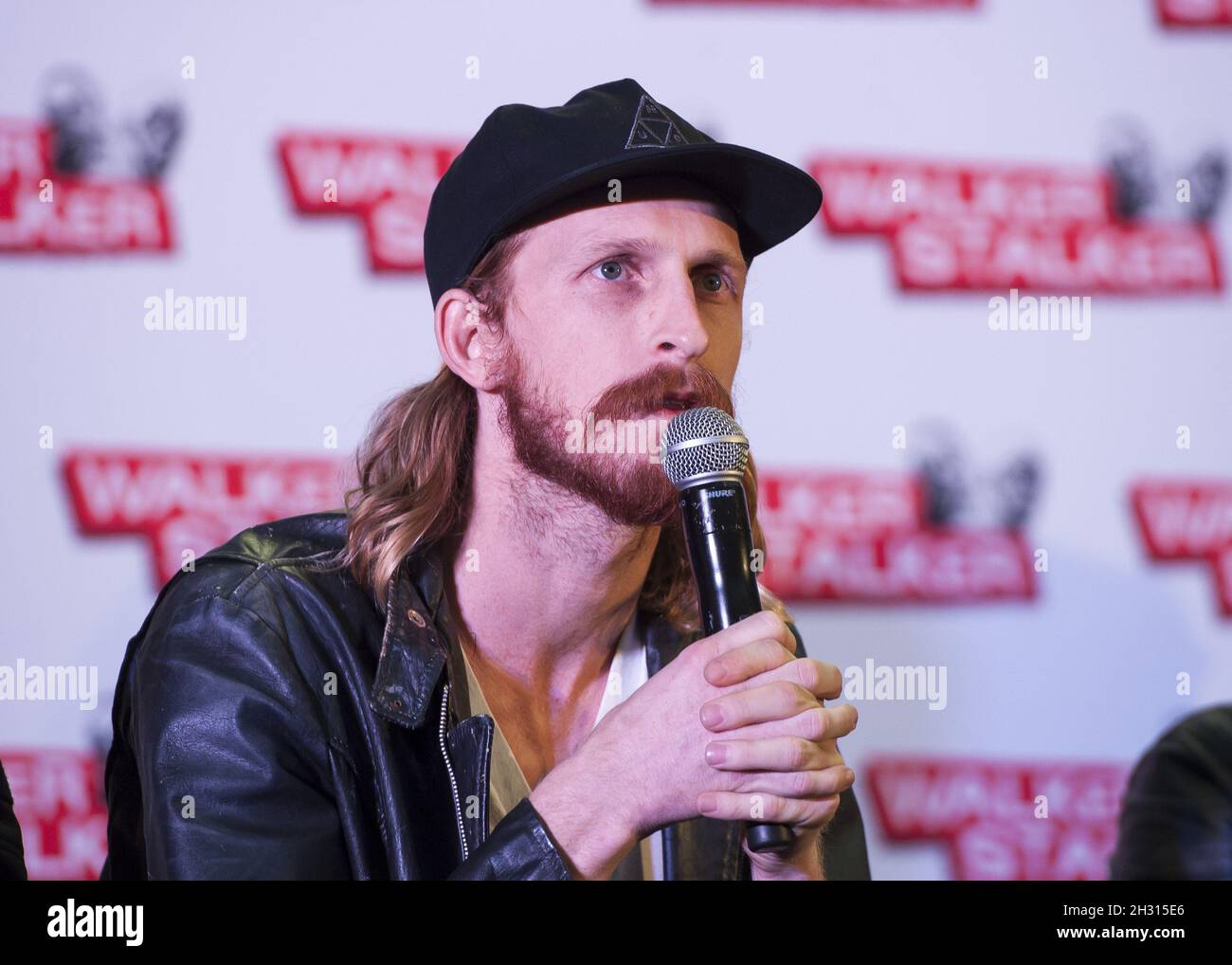 Austin Amelio on stage during the UK Walker Stalker Con at Olympia ...