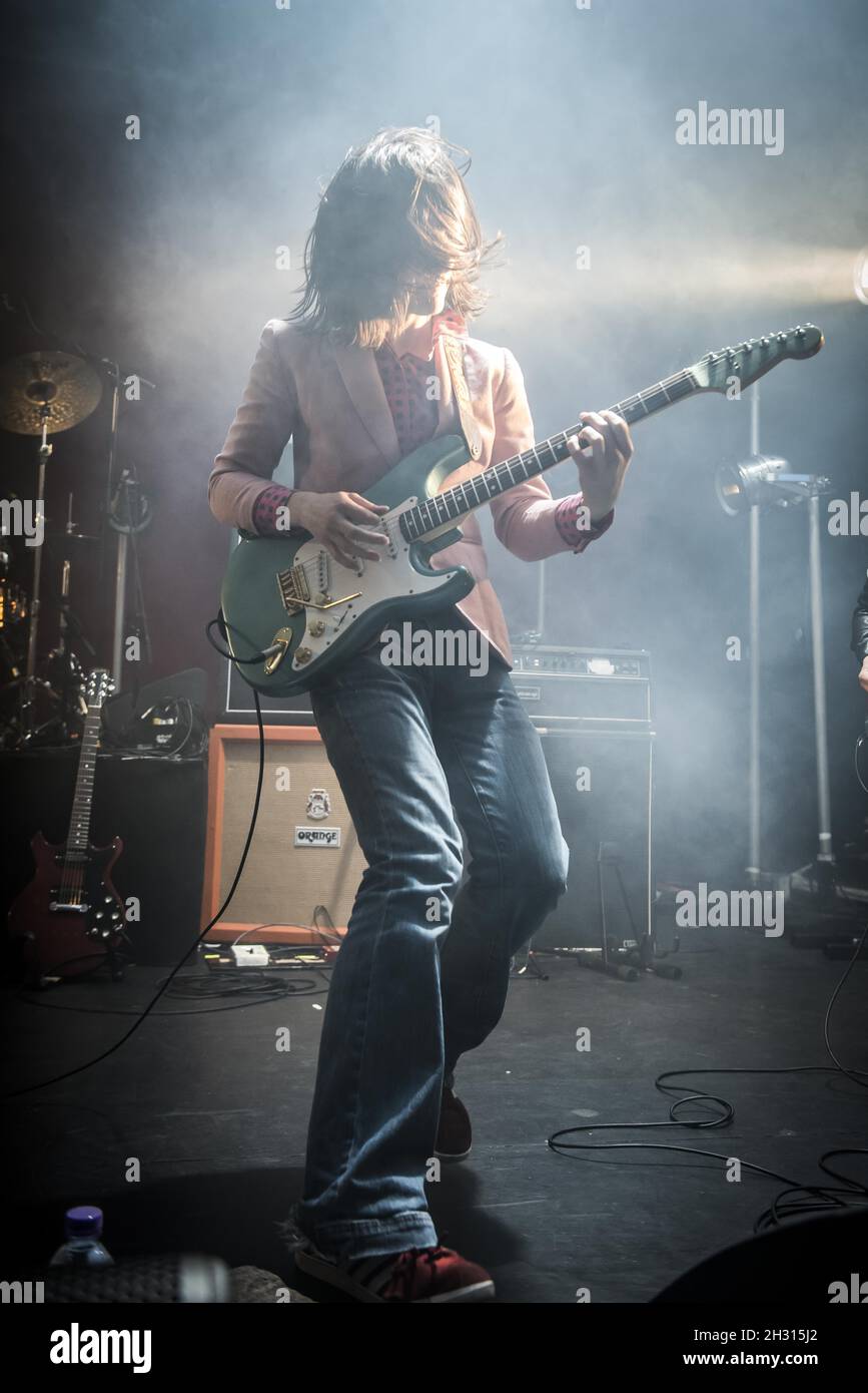 Brian D'Addario of The Lemon Twigs performs live on stage at Koko ...