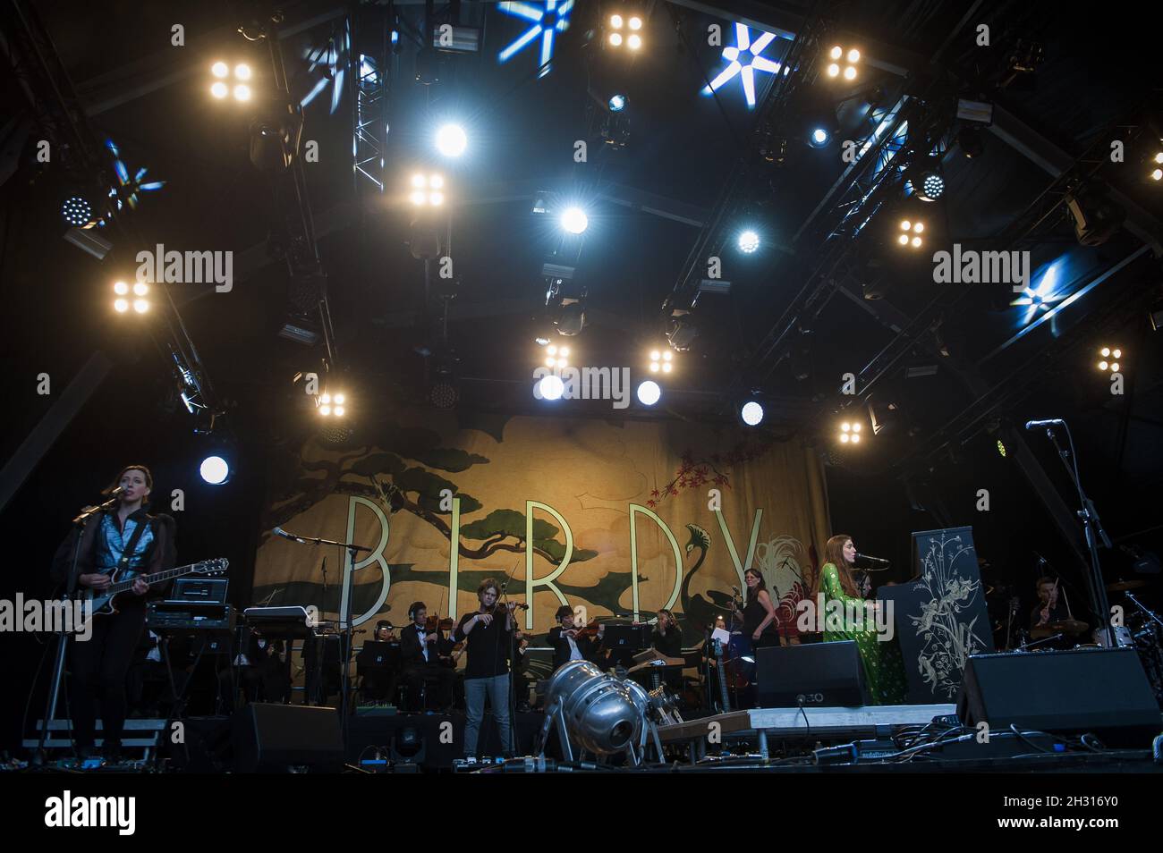 Birdy performs live on stage as part of the Summer Series at Somerset ...