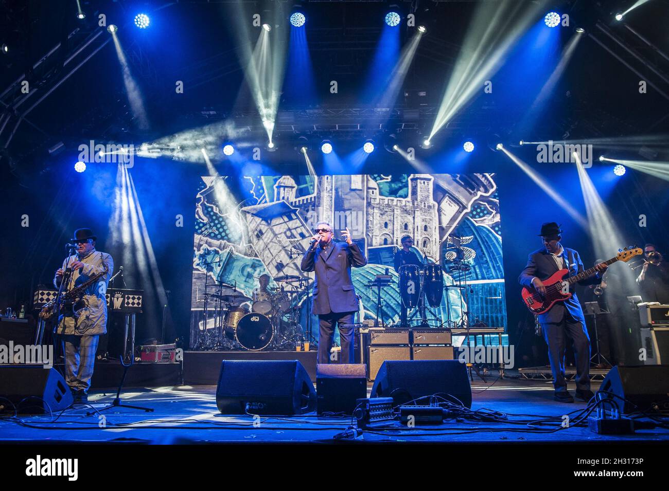 Madness perform live on stage at Camp Bestival 2017 Lulworth Castle ...