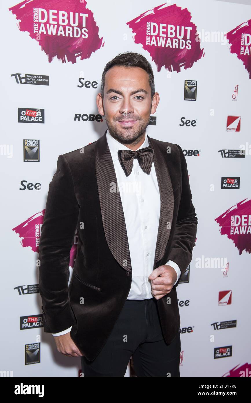 Ben Forster attends The Stage Debut Awards at 8 Northumberland Avenue ...