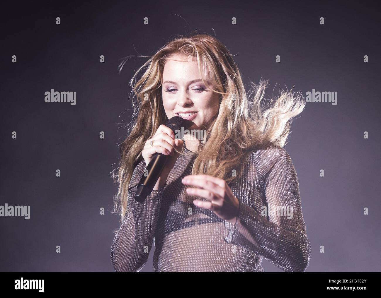 Zara Larsson performs live on stage at the Eventim Apollo, Hammersmith ...