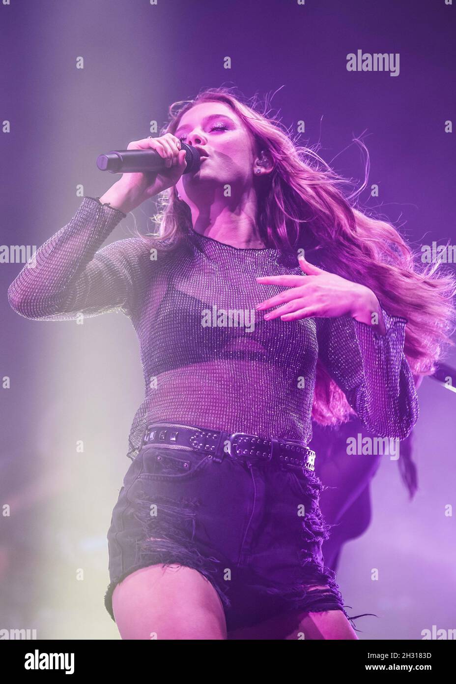Zara Larsson performs live on stage at the Eventim Apollo, Hammersmith ...