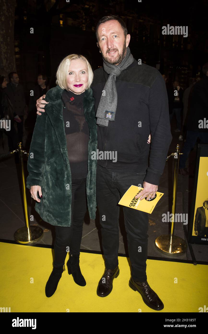 Ralph Ineson and Ali Ineson attend the Glengarry Glen Ross press night ...