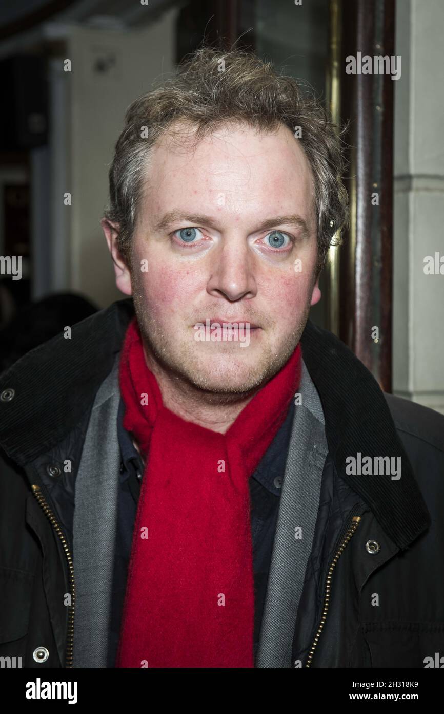 Miles Jupp attends the Beginning press night at the Ambassadors Theatre ...