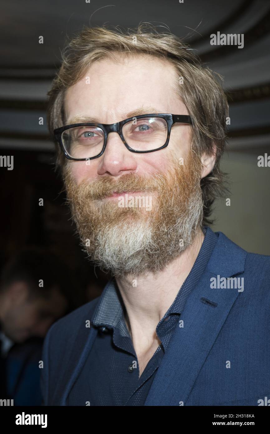 Stephen Merchant attends the Beginning press night at the Ambassadors ...