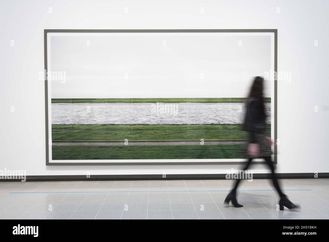 Rhine II by Andreas Gursky on display at the Andreas Gursky ...