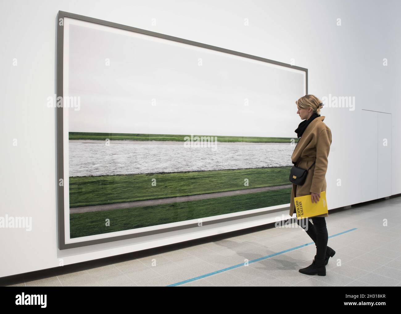 Rhine II by Andreas Gursky on display at the Andreas Gursky ...