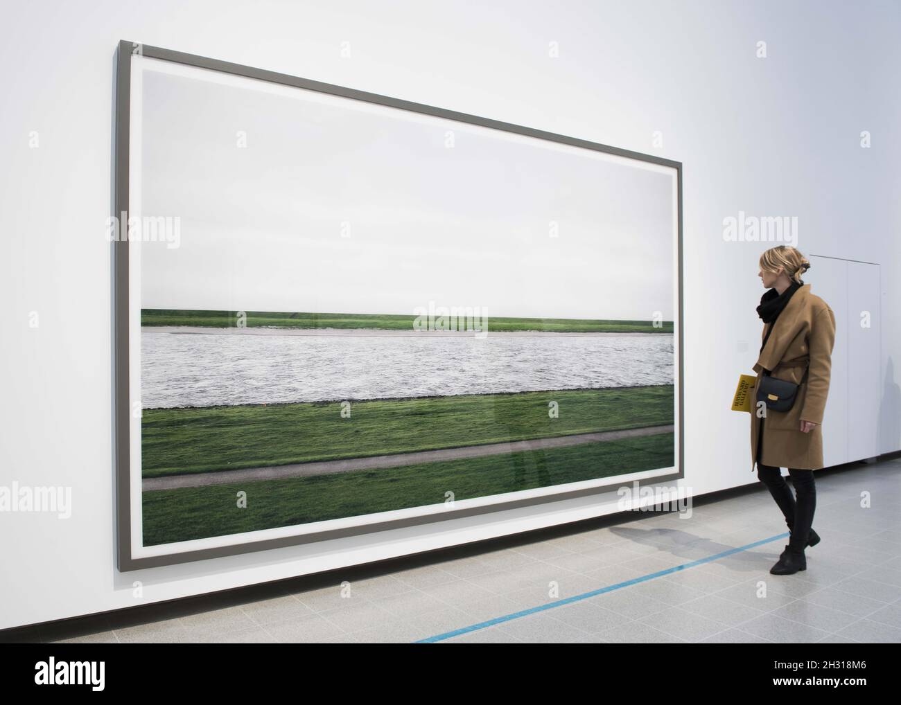 Rhine II by Andreas Gursky on display at the Andreas Gursky ...