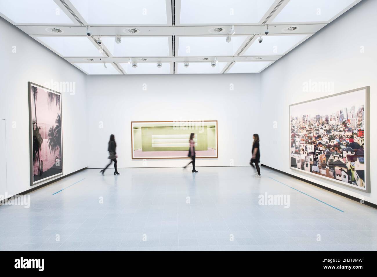 General view of the refurbished Hayward Gallery during the Andreas ...