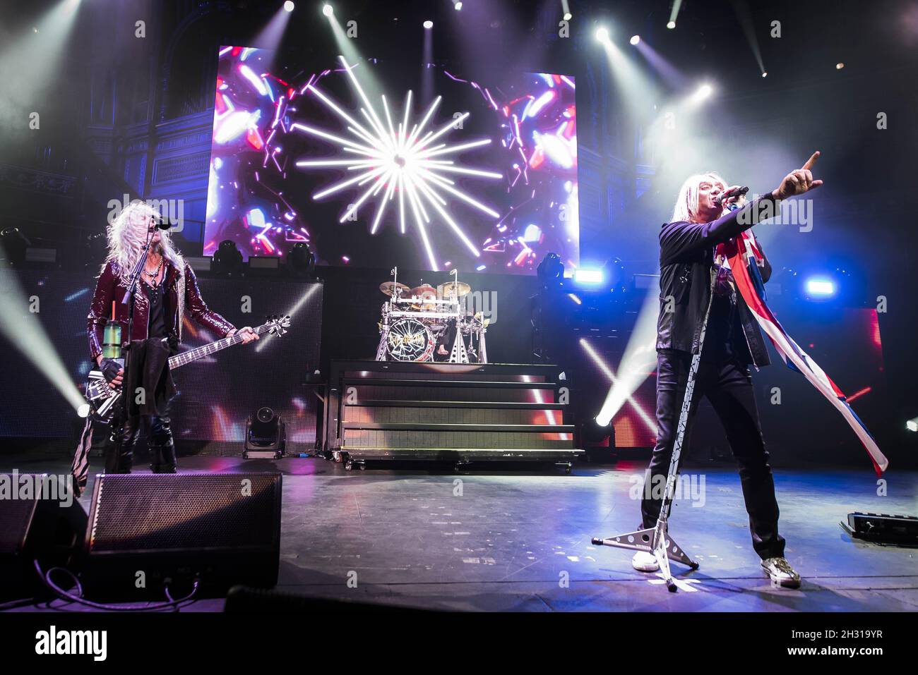 Def Leppard on stage during the Teenage Cancer Trust annual concert ...