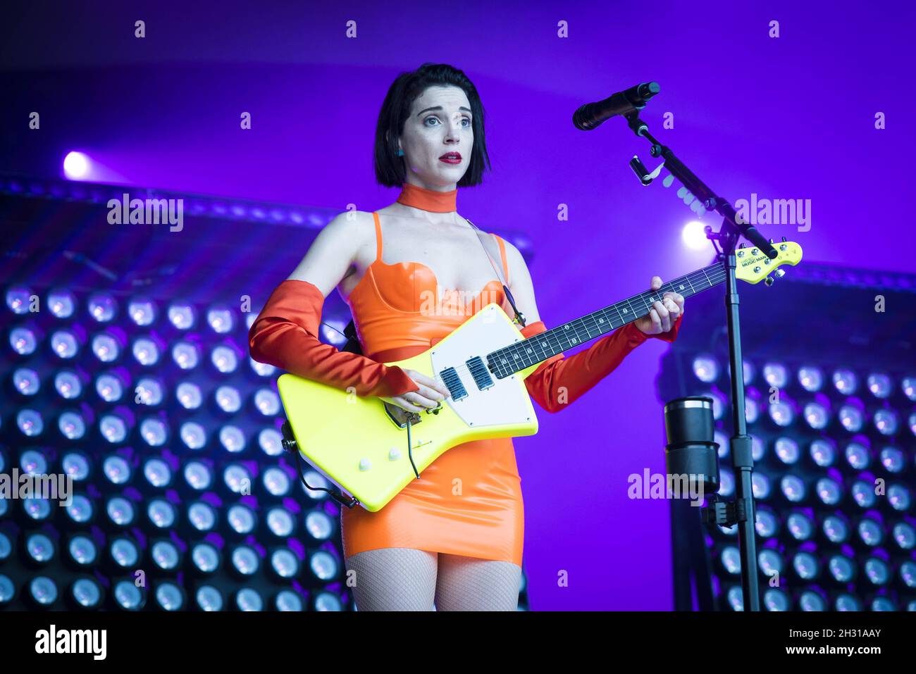 St Vincent performs live on day 10 of All Points East Festival 2018, in ...