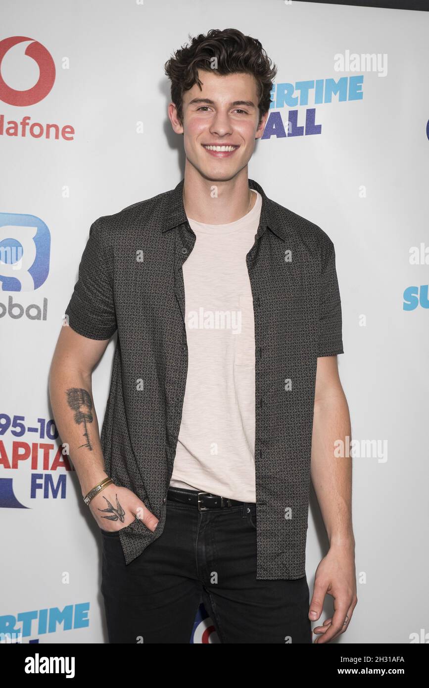 Sean Mendes on the red carpet of the media run at Capital's Summertime ...