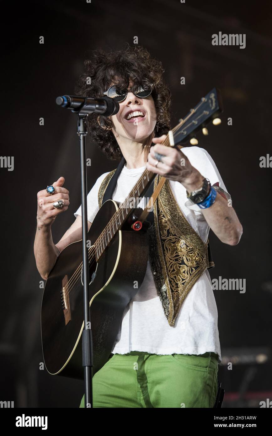 LP performs live on stage as part of the Summer Series 2018 at Somerset ...