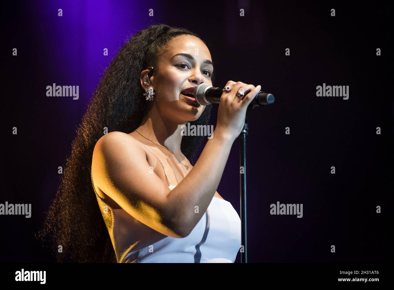 Jorja Smith performs live on stage as part of the Summer Series at ...