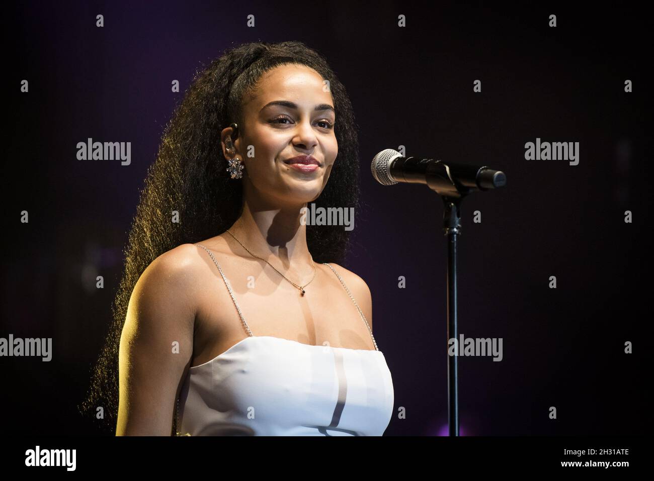 Jorja Smith performs live on stage as part of the Summer Series at ...