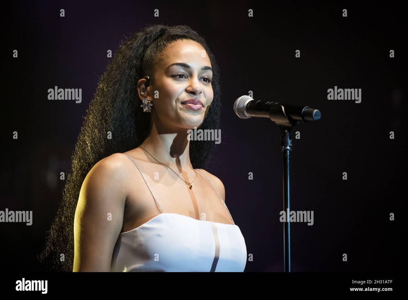 Jorja Smith performs live on stage as part of the Summer Series at ...